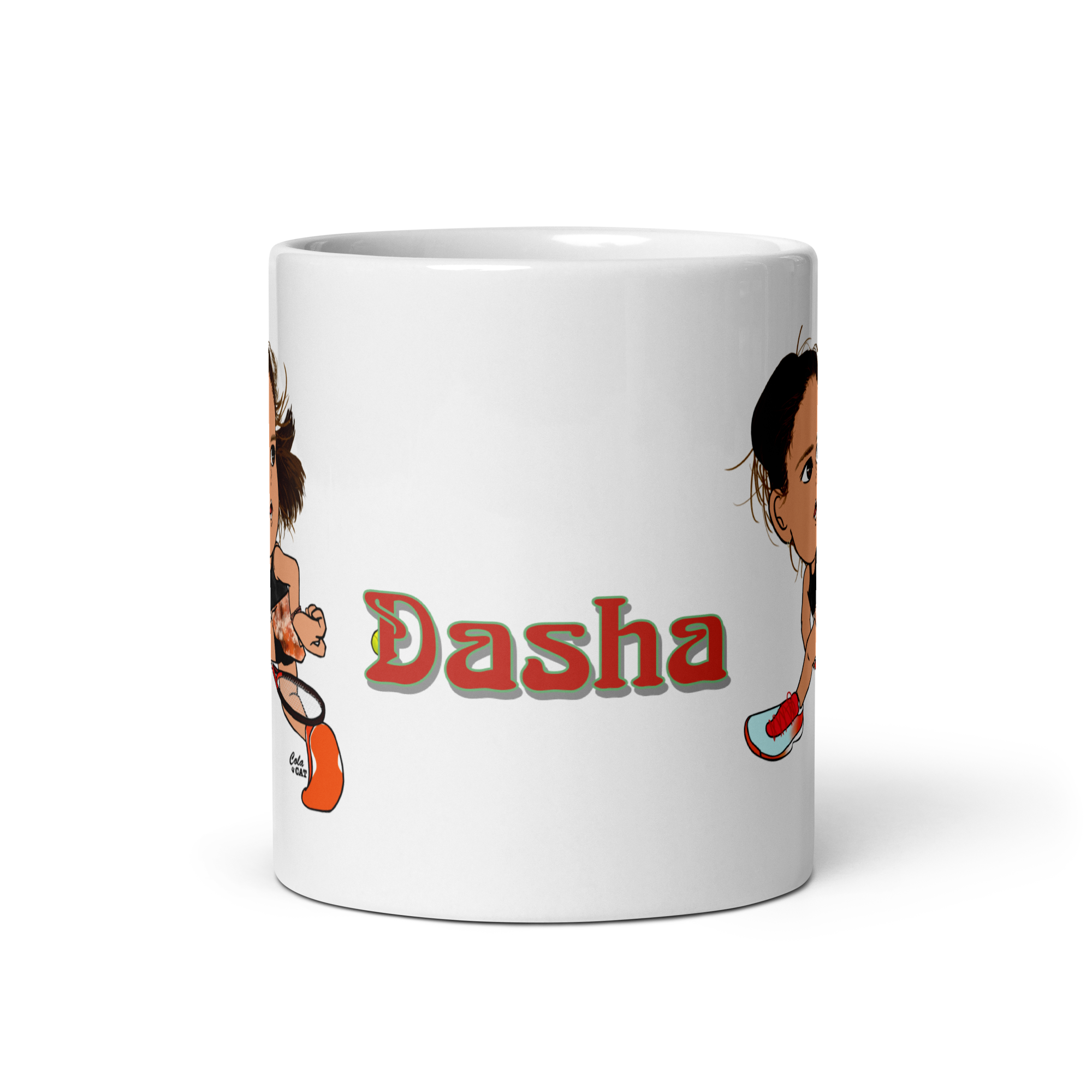 White glossy mug – Dasha Tweener – cOLAcATlEEwEB | Best Tennis fanart